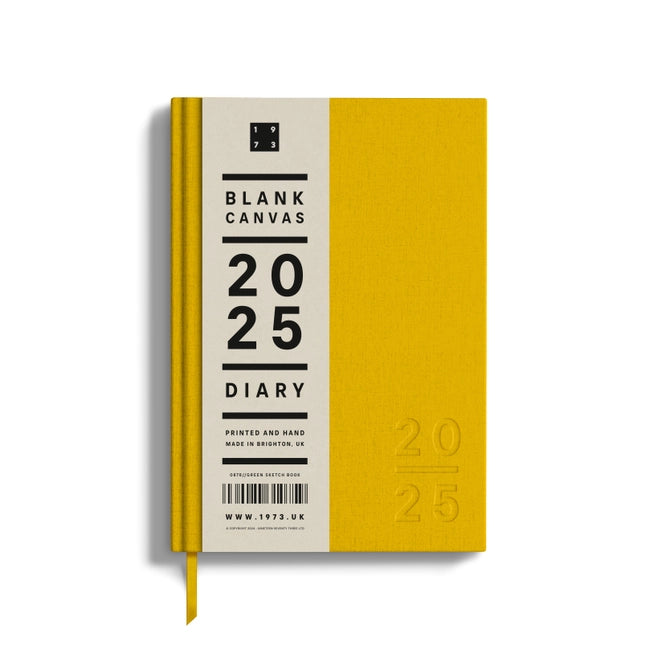 Yellow Canvas Black 2025 A5 Diary – Archestratus Books + Foods